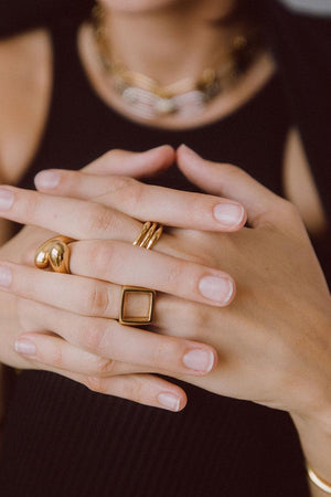 SOKO | Open Square Statement Ring