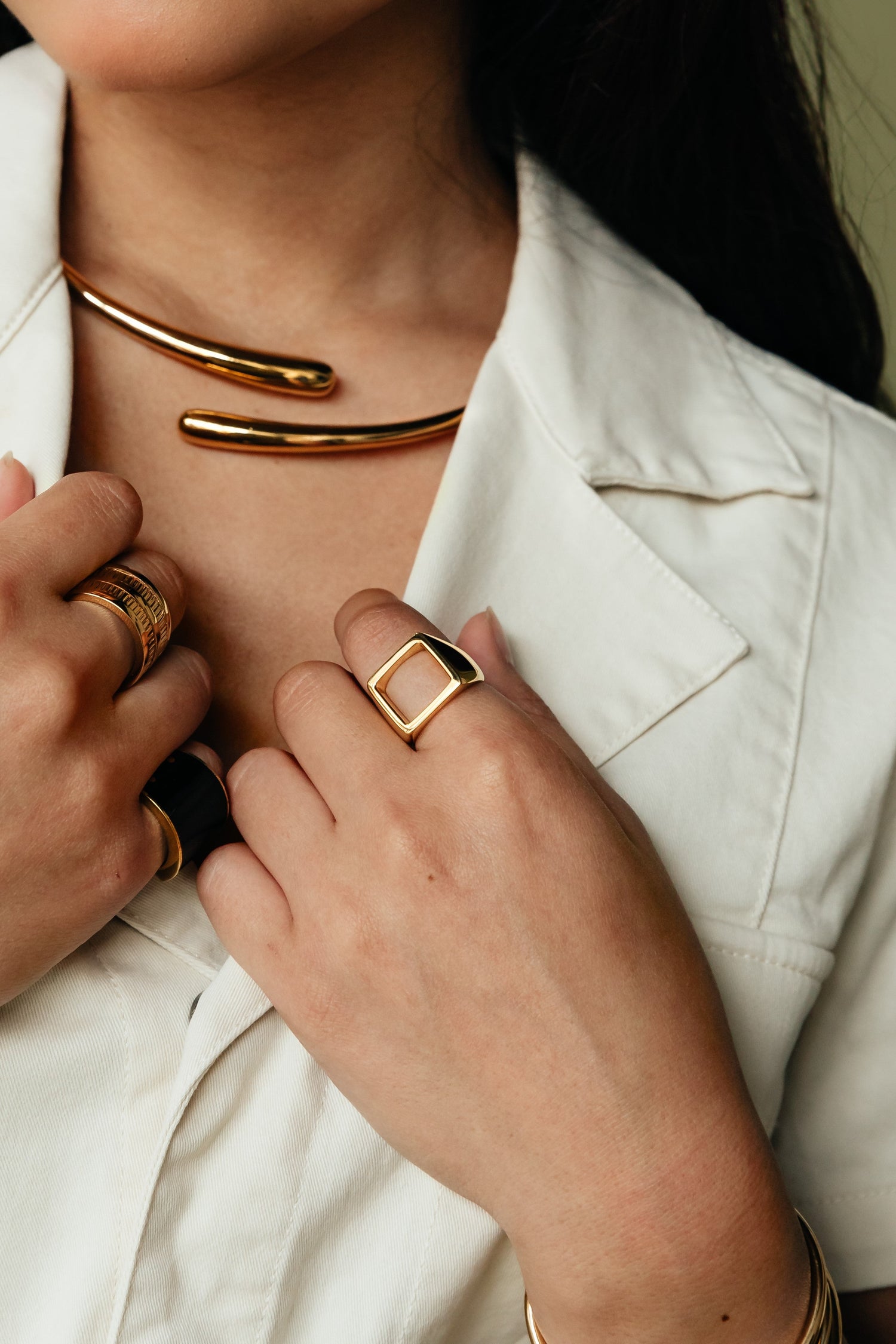 SOKO | Open Square Statement Ring